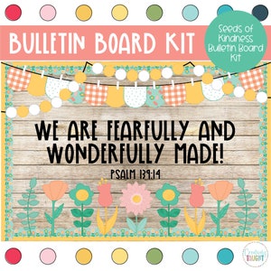 Seeds of Kindness - Spring Flowers - March Bulletin Board Kit - Etsy