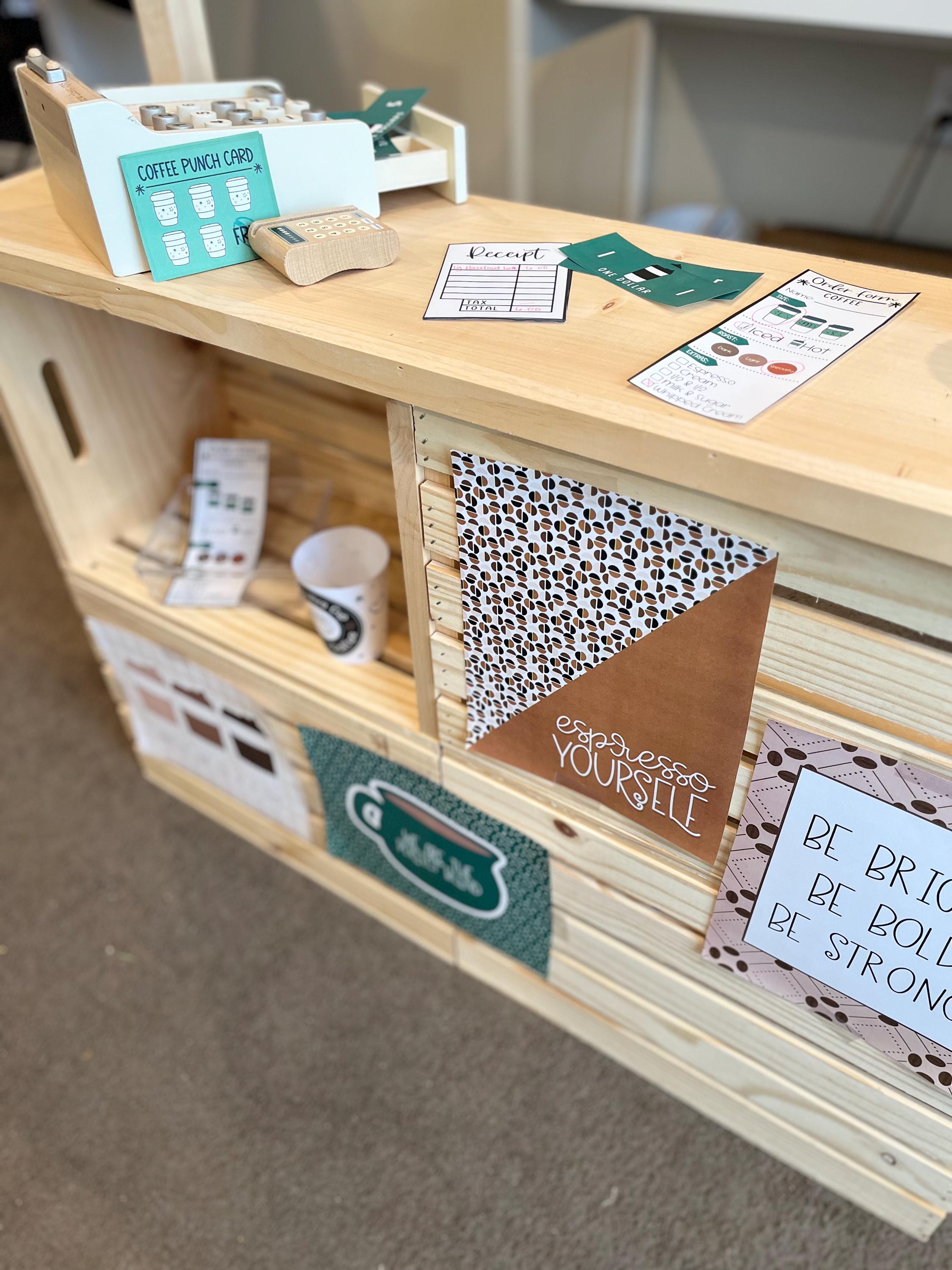 Coffee Cafe Dramatic Play Kit: Printable Classroom Center (PDF Download ...