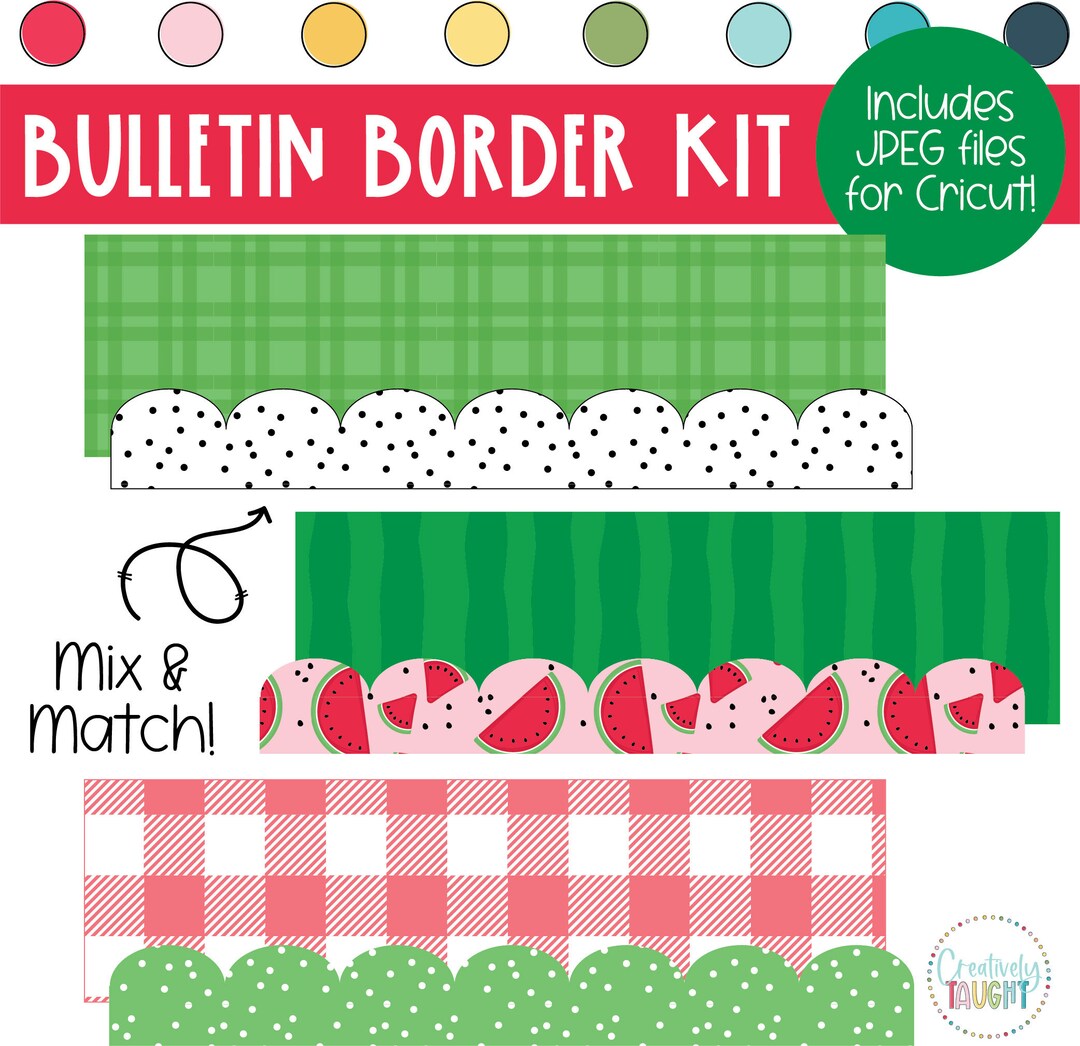 One in a Melon - Summer Bulletin Board Borders - Etsy