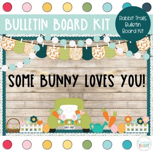 Rabbit Trails - Spring - Easter Bulletin Board Kit - Etsy