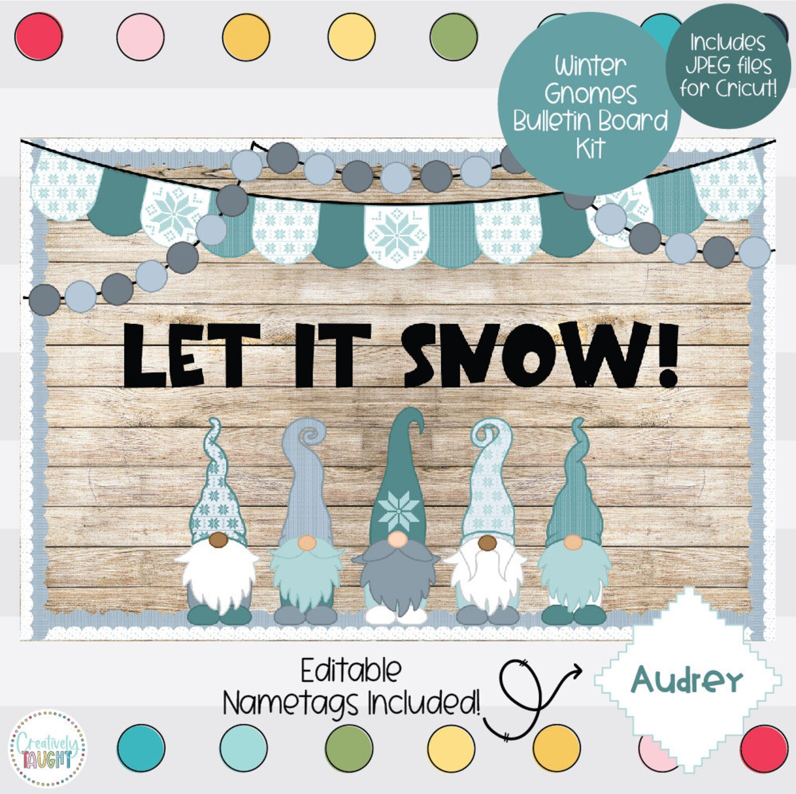 Winter Gnomes January Bulletin Board Kit - Etsy