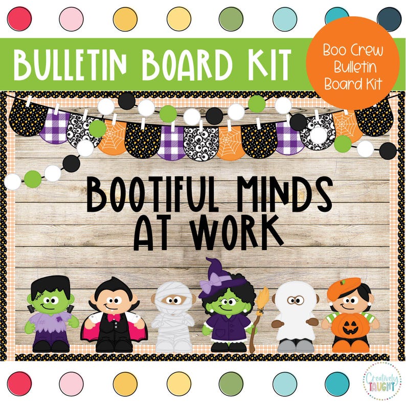 Boo Crew - Halloween Bulletin Board Kit - Etsy