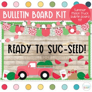 One in a Melon - Summer Truck Bulletin Board Kit - Etsy