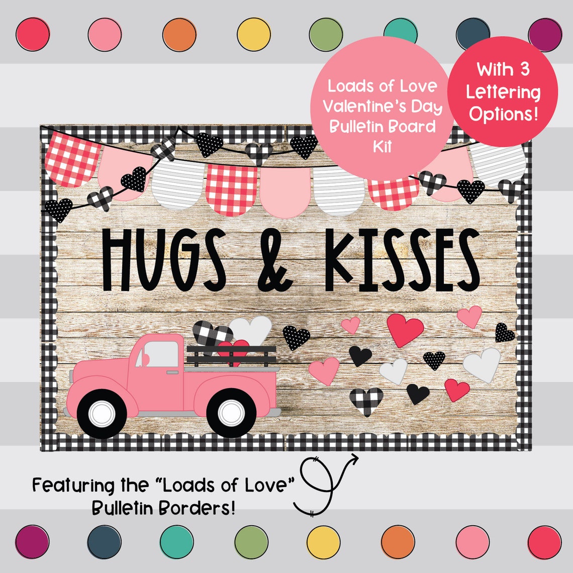 Loads of Love Valentines Bulletin Board Kit - Etsy