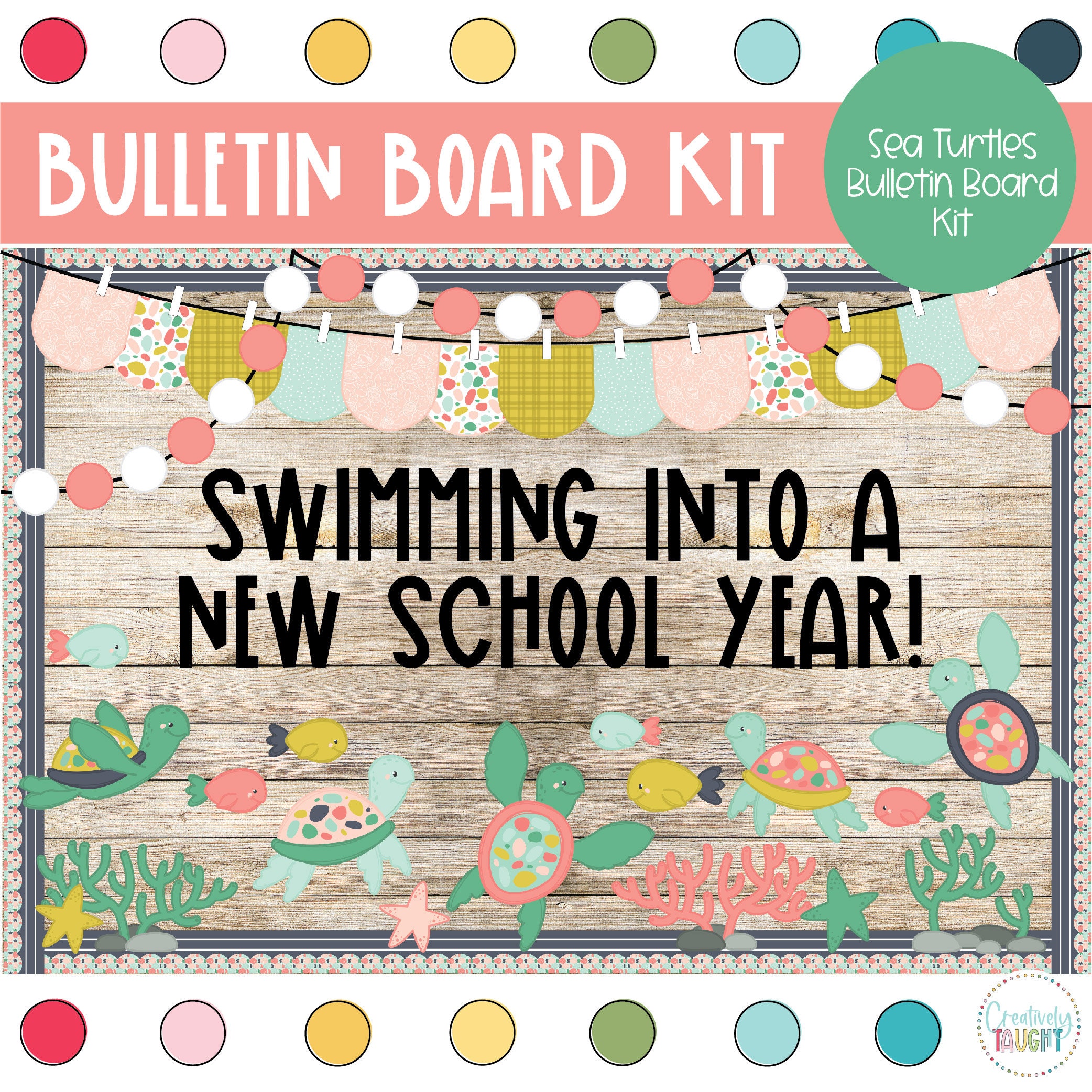 Sea Turtles - Ocean - Under the Sea - Back to School Bulletin Board - Etsy