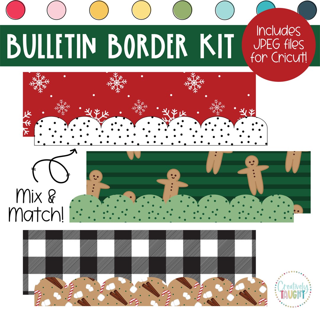 Cocoa - Christmas - December Bulletin Board Borders - Etsy