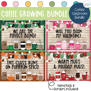 Ultimate Coffee Bulletin Board Bundle ALL COFFEE Classroom - Etsy