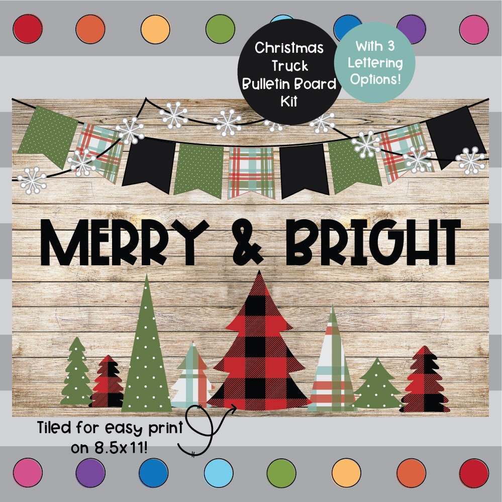O Christmas Tree Christmas Bulletin Board Kit - Etsy Canada