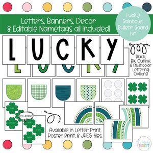 Cutest Clovers in the Patch St. Patricks Day Bulletin Board Kit - Etsy