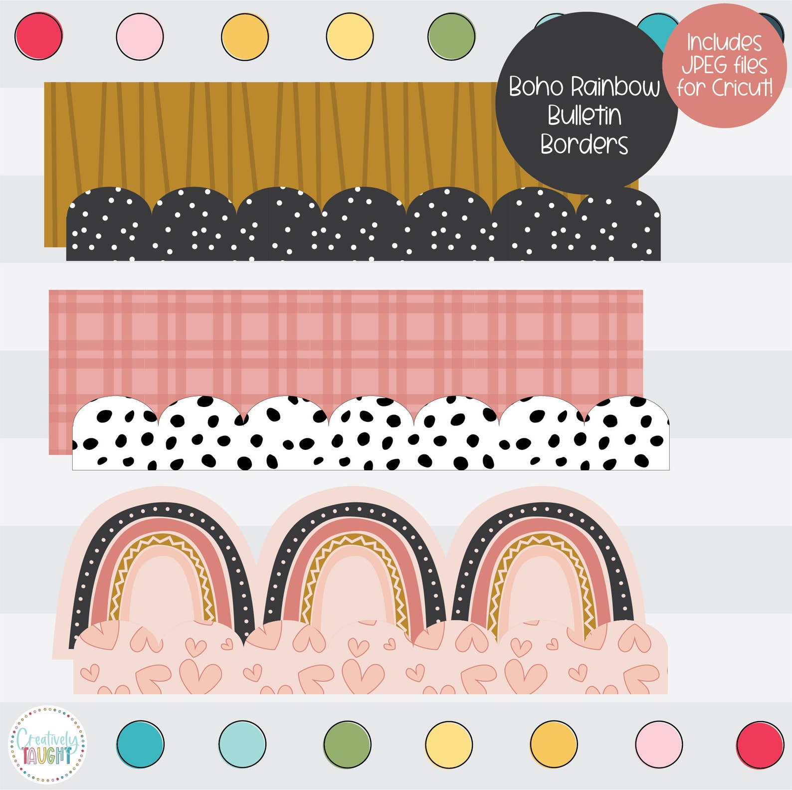 Boho Kindness Bulletin Board Borders - Etsy