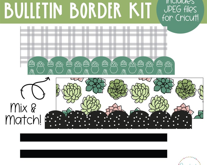 Printable Classroom Borders | Modern Boho Bulletin Board Borders for ...