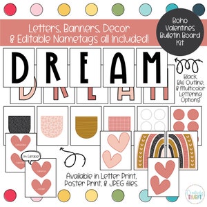 Kindness Matters- Boho Themed Bulletin Board Kit - Etsy