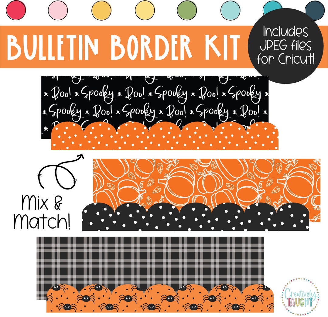 Halloween Prints - Fall Bulletin Board Borders - Etsy