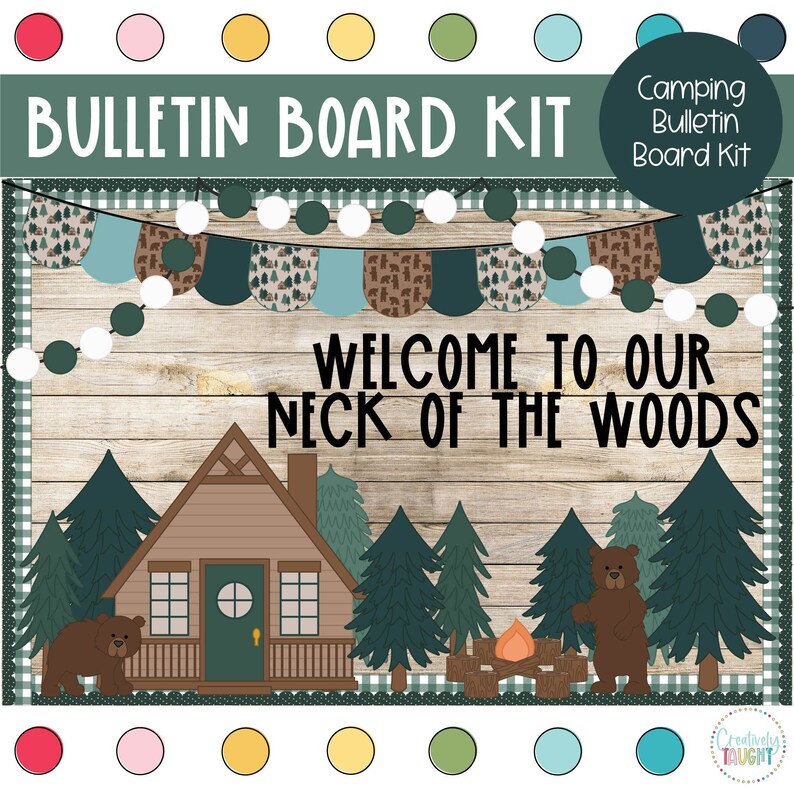 Happy Campers - Library Bulletin Board Kit - Etsy