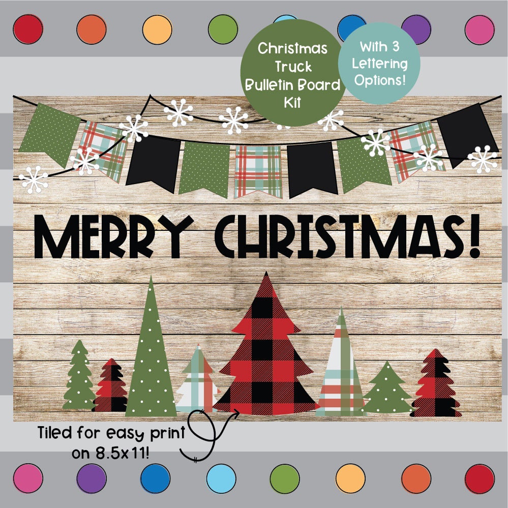 O Christmas Tree Christmas Bulletin Board Kit - Etsy Canada