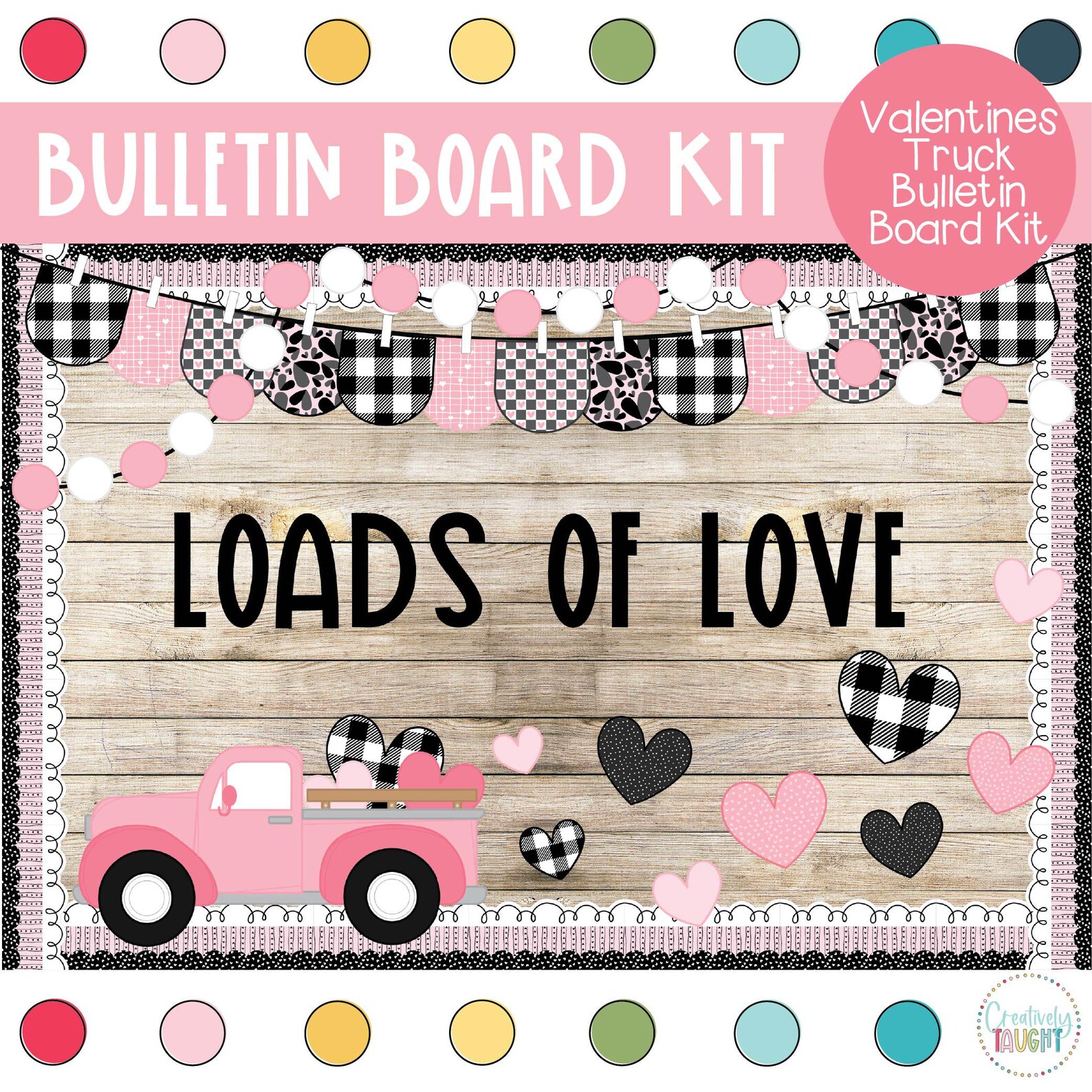 Loads of Love - Valentines Truck - February Bulletin Board Kit - Etsy