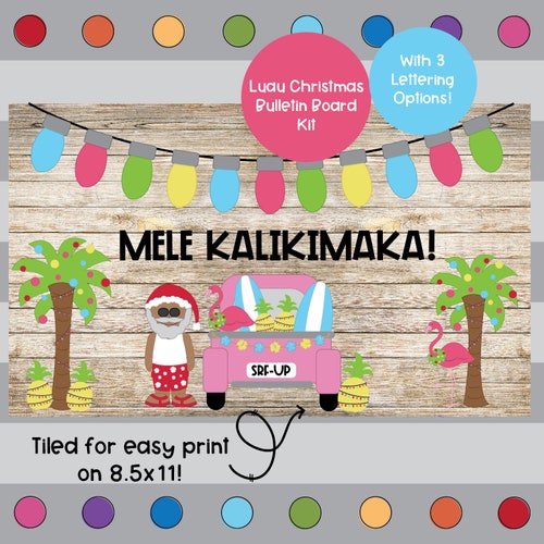 Christmas Tree Truck Christmas Bulletin Board Kit - Etsy