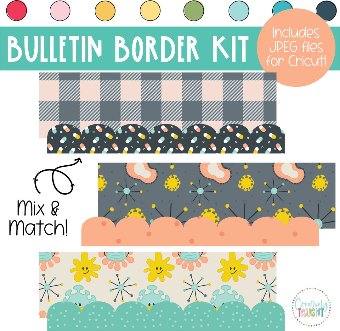 Boo to the Flu - Health Bulletin Board Borders - Etsy