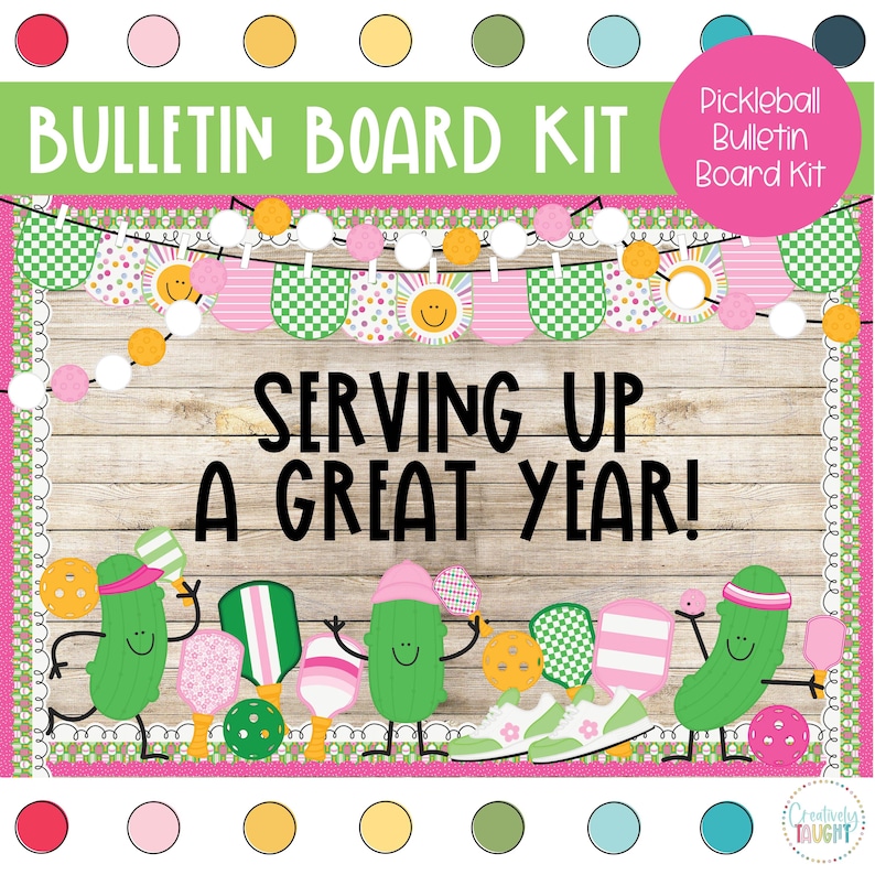 Pickleball Classroom Decor: Bulletin Board Kit (digital Download) - Etsy