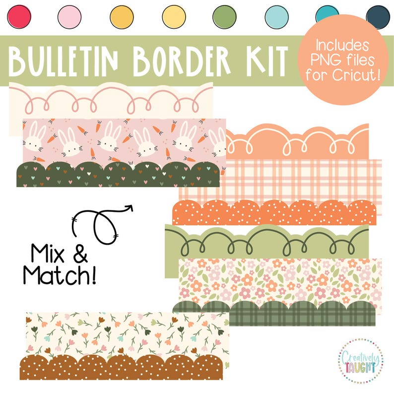 Boho Easter Bulletin Board Kit: Truck Decor (digital Download) - Etsy