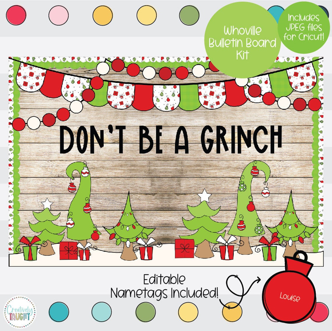 Whoville a Christmas Trees Christmas Bulletin Board Kit - Etsy