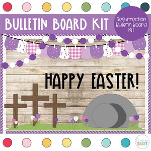 He is Risen- Resurrection- Easter Bulletin Board Kit - Etsy