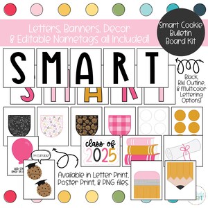 One Smart Cookie - Graduation - May Bulletin Board Kit - Etsy