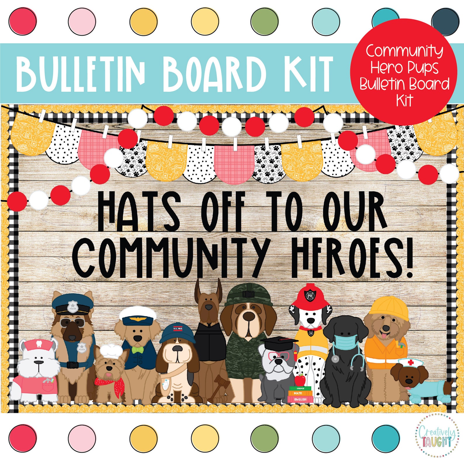 Community Helper Pups Bulletin Board Kit (digital Download) - Etsy