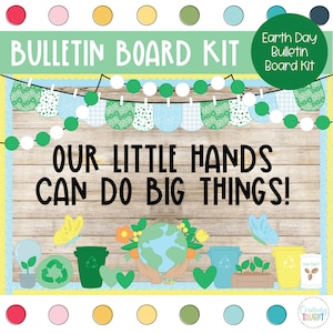 Earth Day - Environmental Science - April Bulletin Board Kit - Etsy