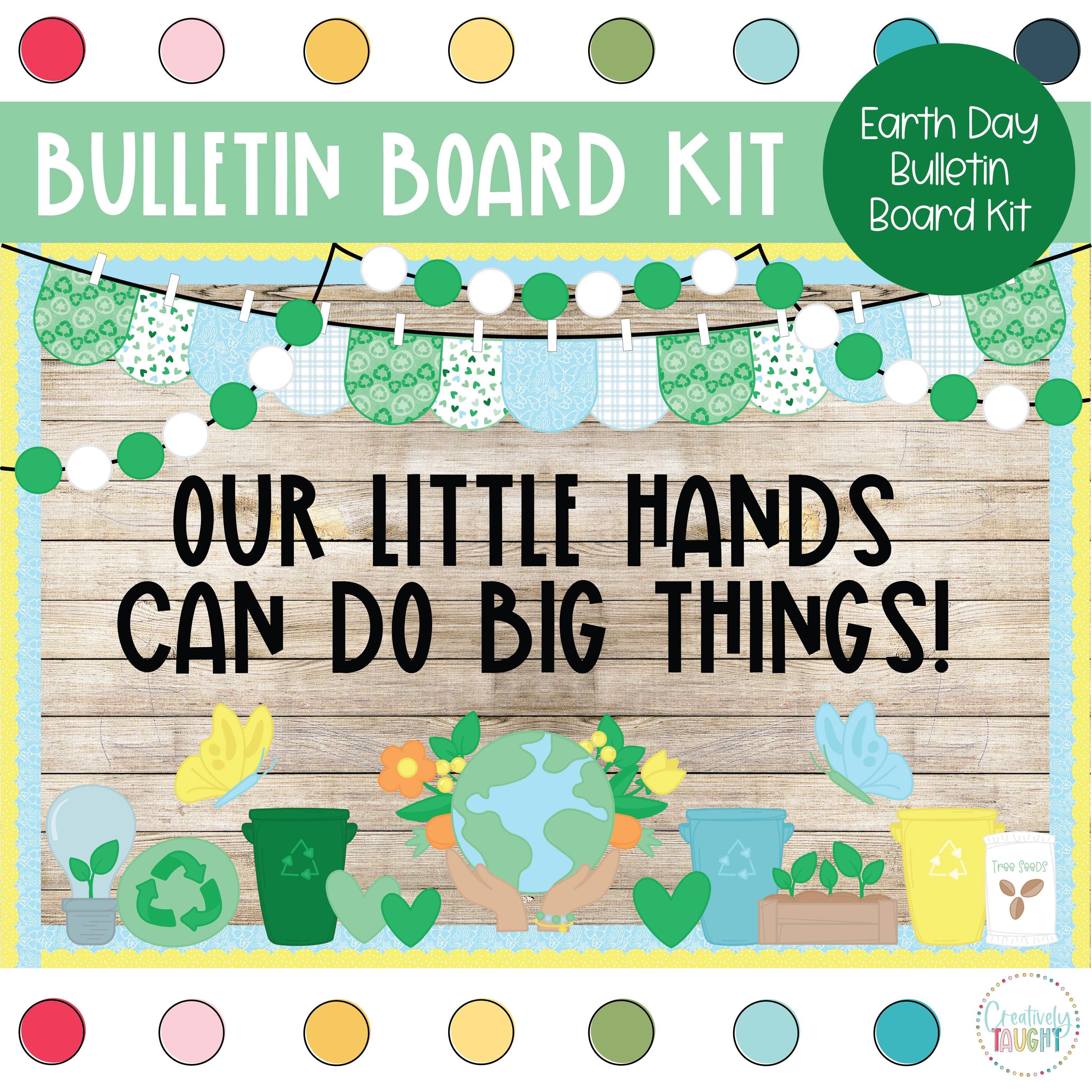 Earth Day - Environmental Science - April Bulletin Board Kit - Etsy