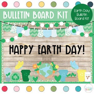 Earth Day - Environmental Science - April Bulletin Board Kit - Etsy