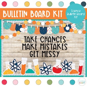 Science, Think Like a Proton - Lab - Science Bulletin Board - Etsy