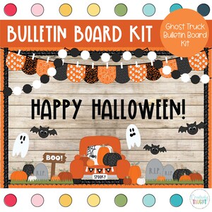 Ghost Truck - Fall - Halloween - October Bulletin Board Kit - Etsy