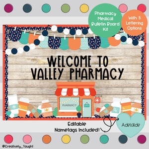 Pharmacy Doctors Office Health Bulletin Board Kit - Etsy New Zealand