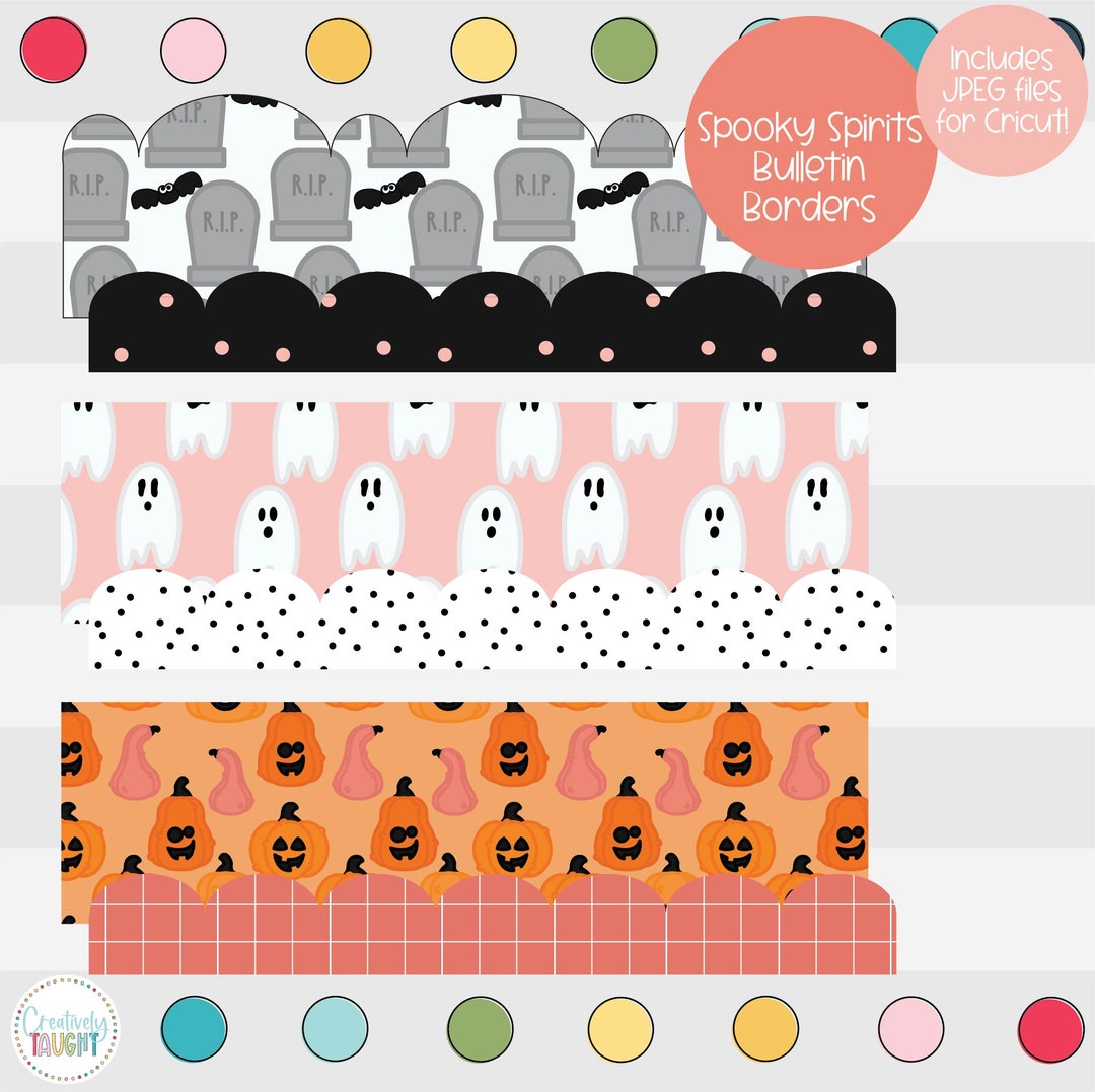 Spooky Spirits October Decor Halloween Bulletin Board - Etsy