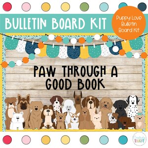 Puppy Love- Puppy Bulletin Board Kit - Etsy