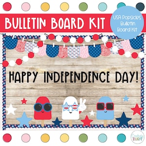USA Popsicles- July 4th- Patriotic Bulletin Board- Summer Bulletin ...