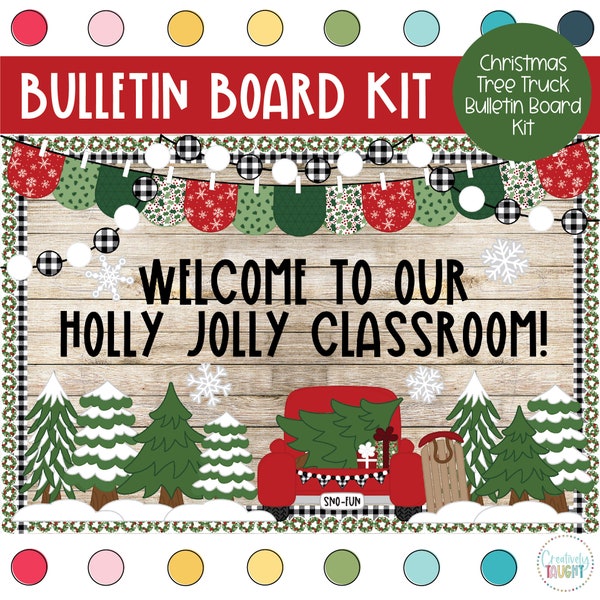 Christmas Bulletin Board Kit - Etsy