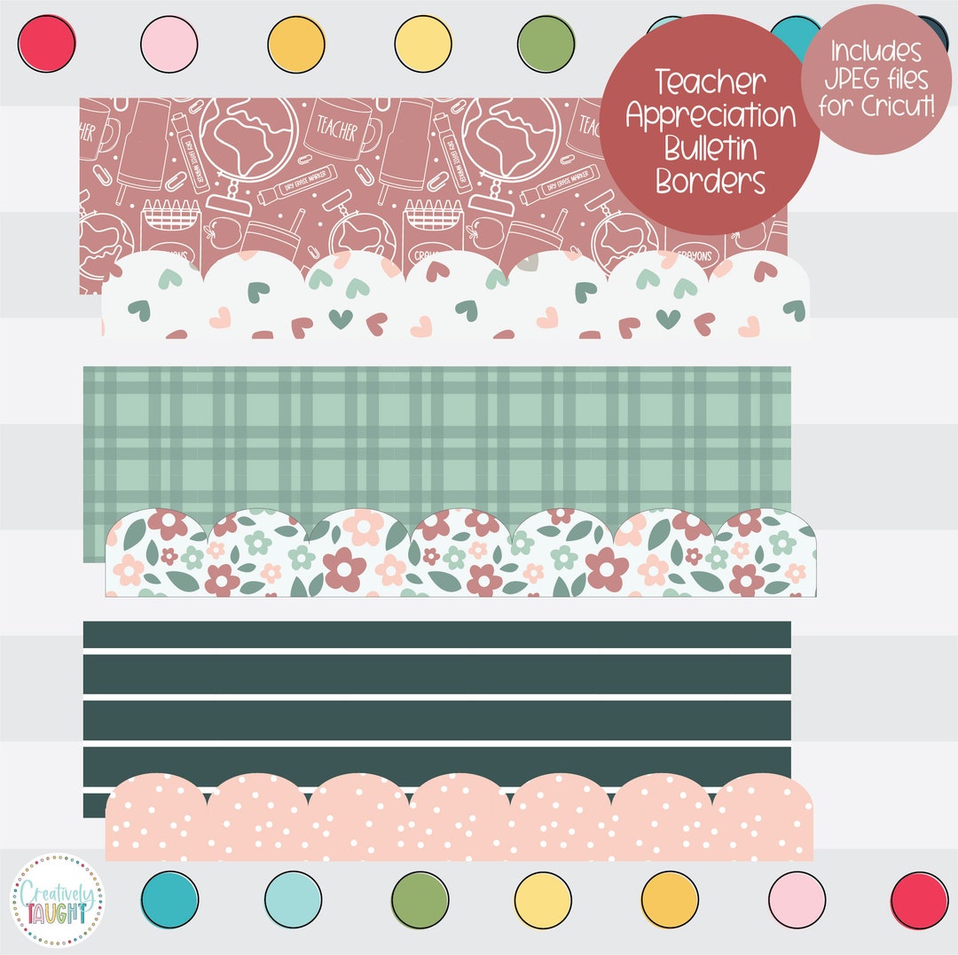 Teacher Appreciation Teacher Lounge Bulletin Board Borders - Etsy