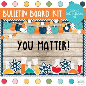 Science, Think Like a Proton - Lab - Science Bulletin Board - Etsy