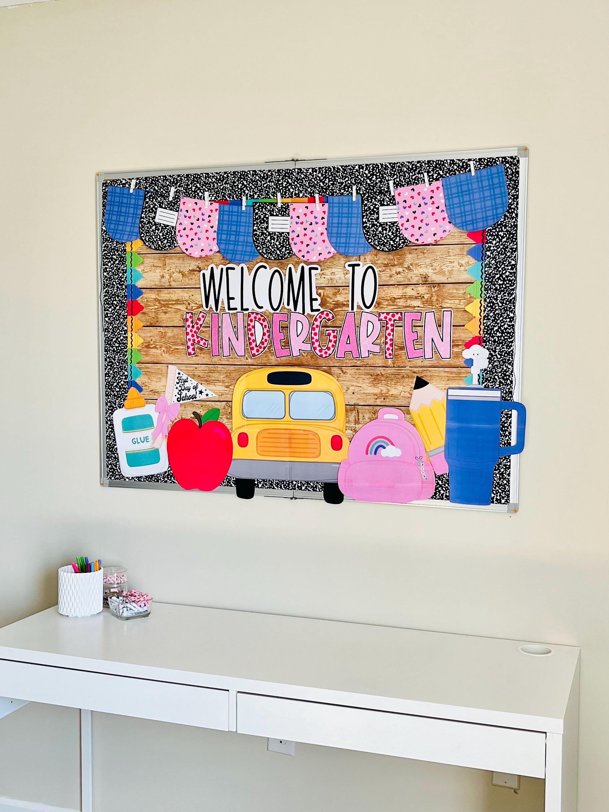 Back to School Bus Bulletin Board Kit: Classroom Decor (PDF) - Etsy