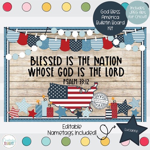 Summer Picnic Christian June and July Bulletin Board Kit - Etsy