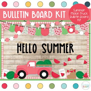 One in a Melon - Summer Truck Bulletin Board Kit - Etsy