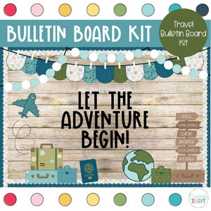 World Travel - Geography - Travel Classroom Theme Bulletin Board Kit - Etsy