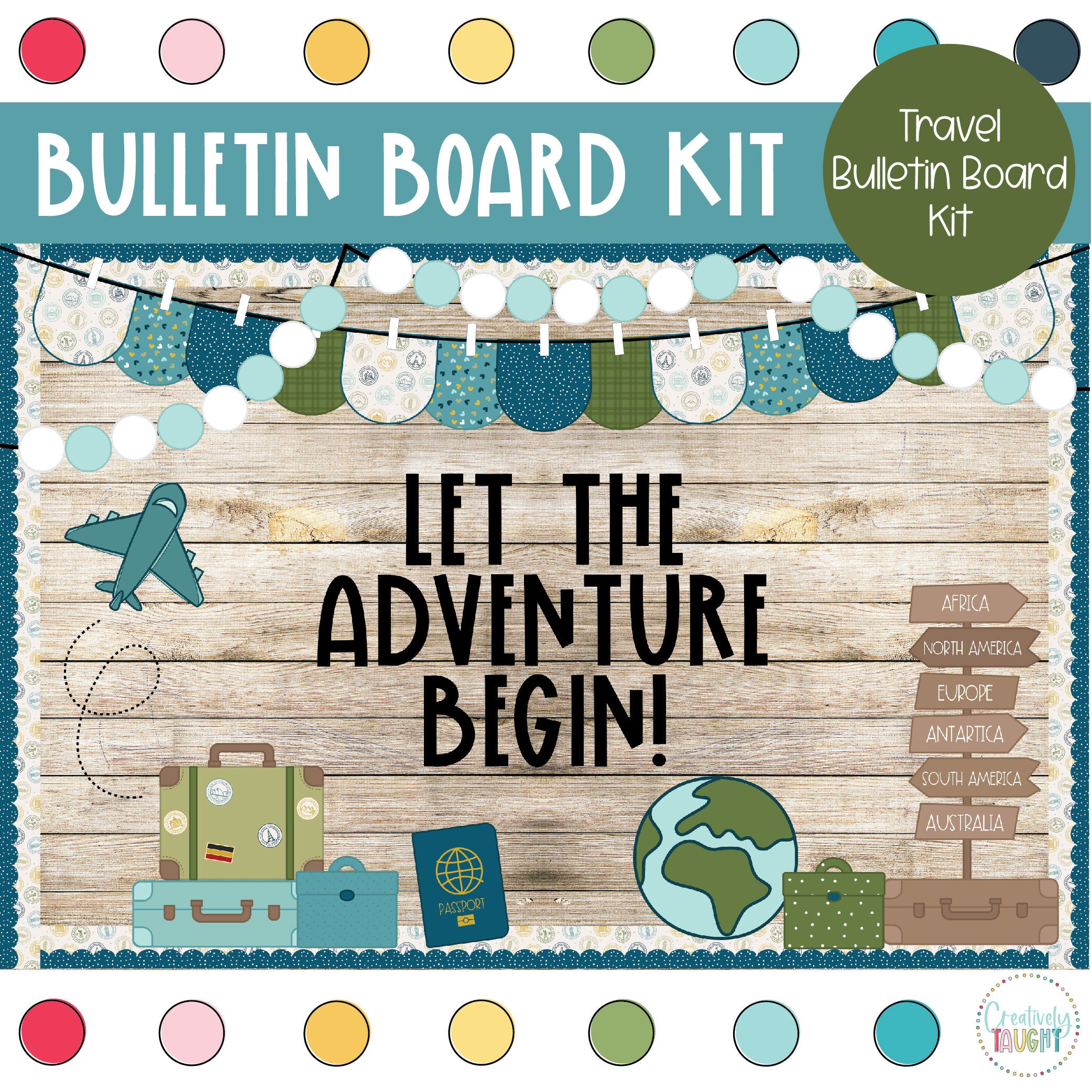 World Travel - Geography - Travel Classroom Theme Bulletin Board Kit - Etsy