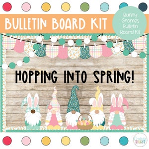 Happy Easter Gnomies- Easter Bulletin Board Kit - Etsy