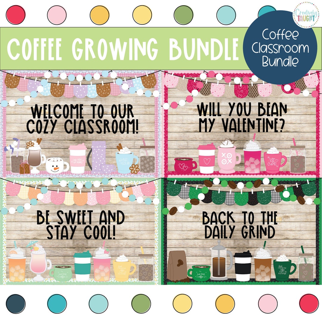 Ultimate Coffee Bulletin Board Bundle ALL COFFEE Classroom Decor - Etsy