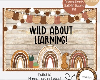 Boho Animal Prints Back to School Bulletin Board Borders - Etsy