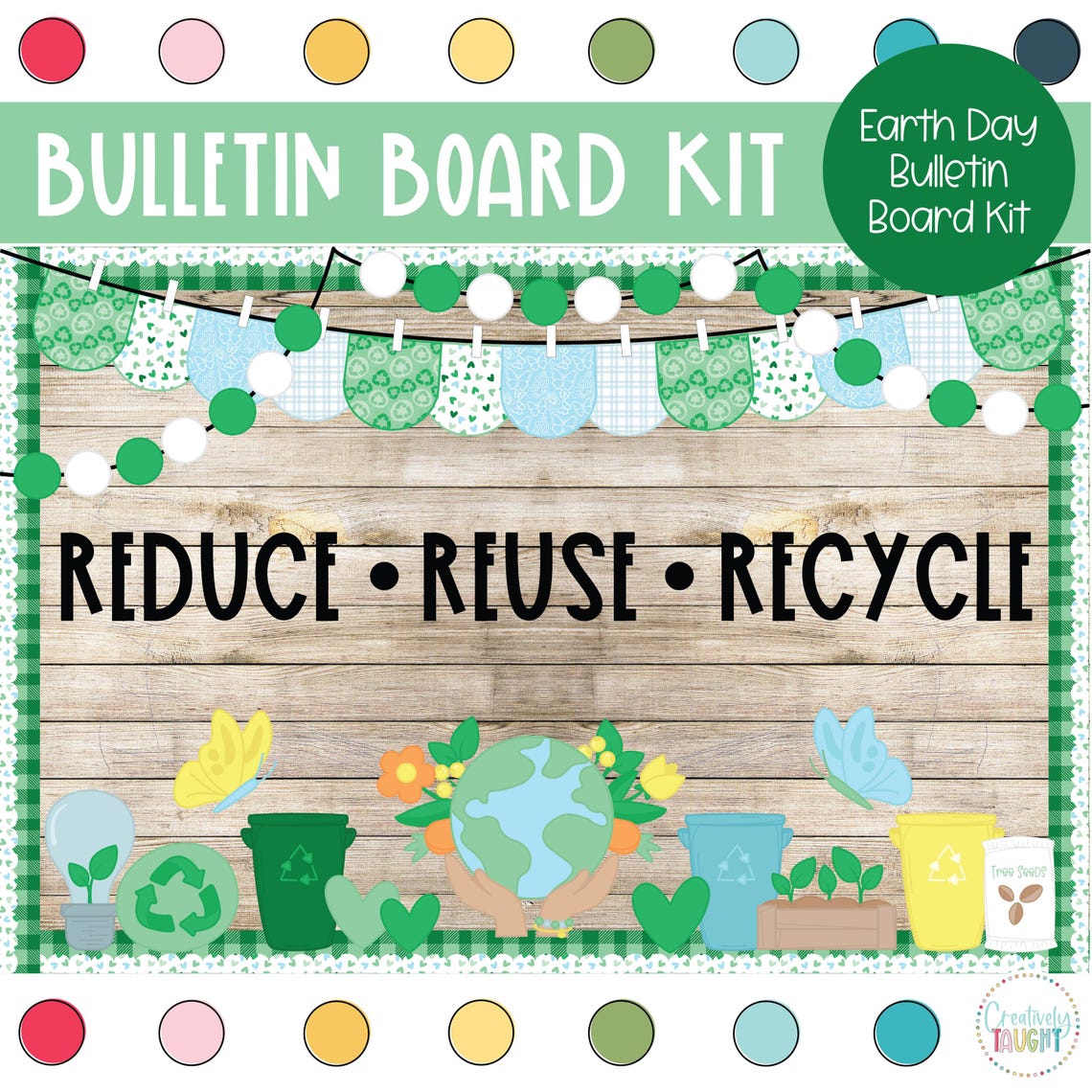 Earth Day - Environmental Science - April Bulletin Board Kit - Etsy
