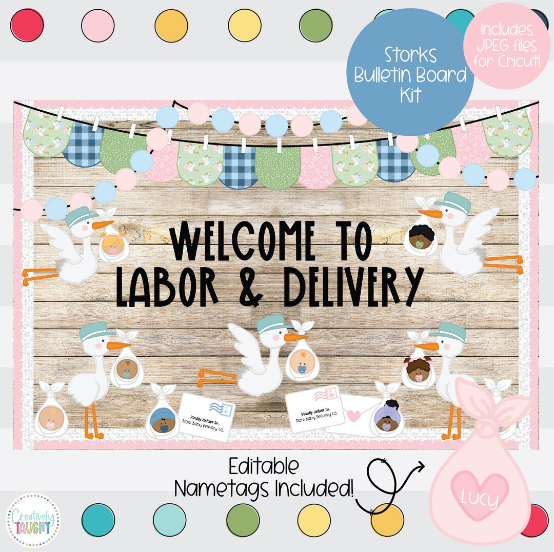 Storks Welcome Baby Labor and Delivery Nurse Health - Etsy